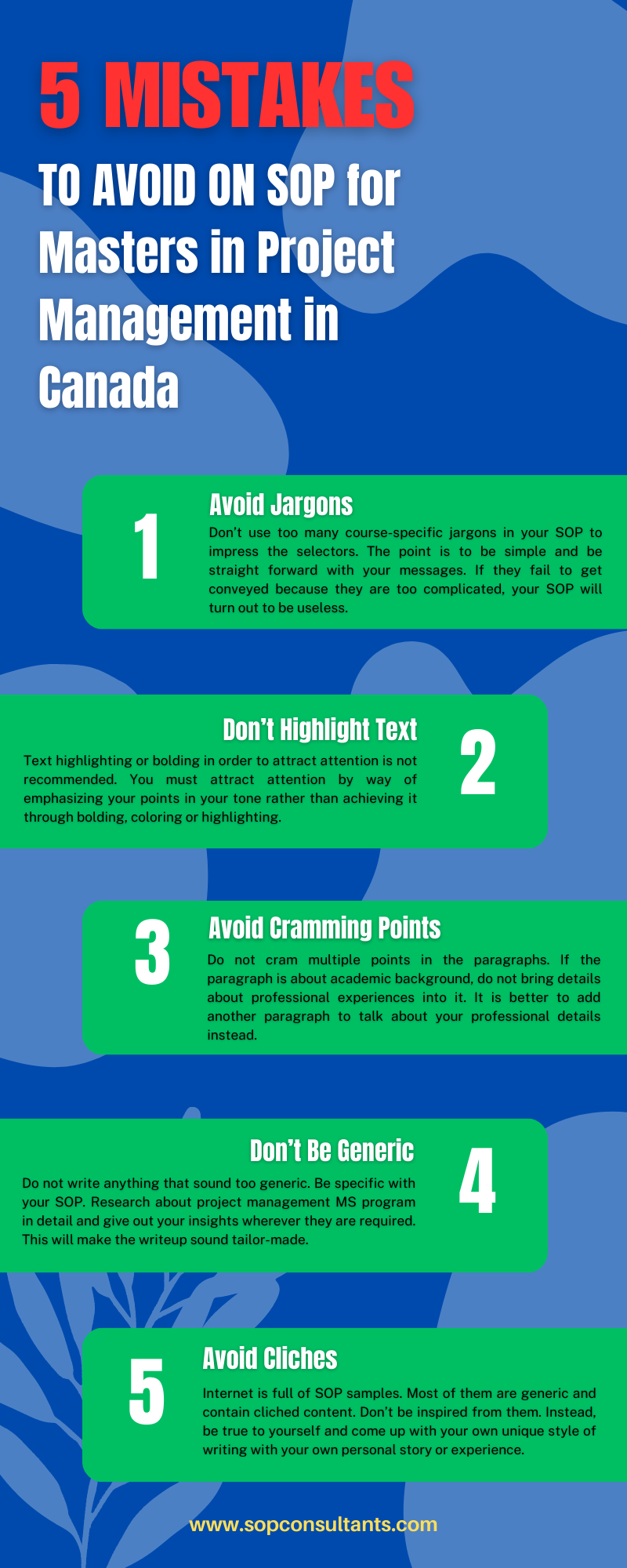 SOP For MS In Project Management In Canada | Guide & Sample